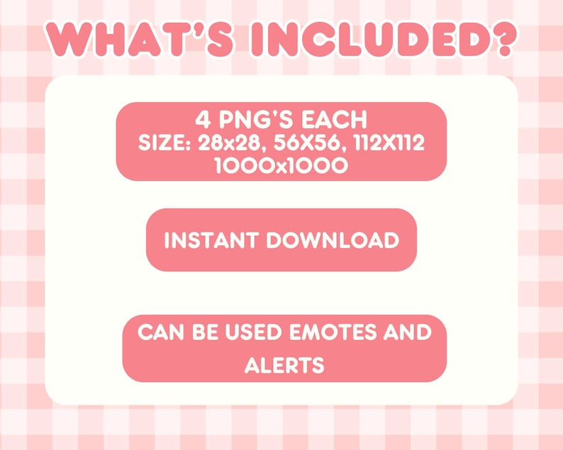 Cute Glasses Girl Twitch Emotes | Chibi Streamer Emote Pack (instant ...