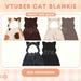 Vtuber Calico Cat Blanket, Black Hoodie for Live2d Models, Outfit PNG ...