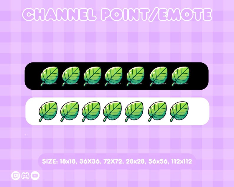 Green Leaf Channel Point and Emote | Nature Themed Twitch & Discord ...