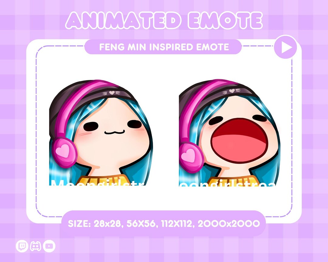 Animated Feng Min Yapping Emote Dead by Daylight Inspired Twitch Emote ...