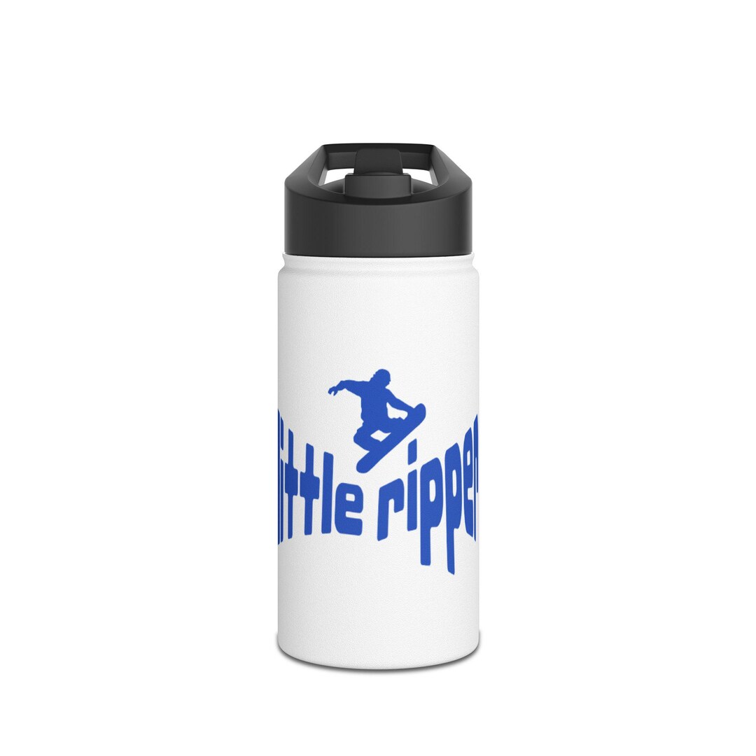 Snowboarding Boy Stainless Steel Water Bottle, Little Rippers - Etsy