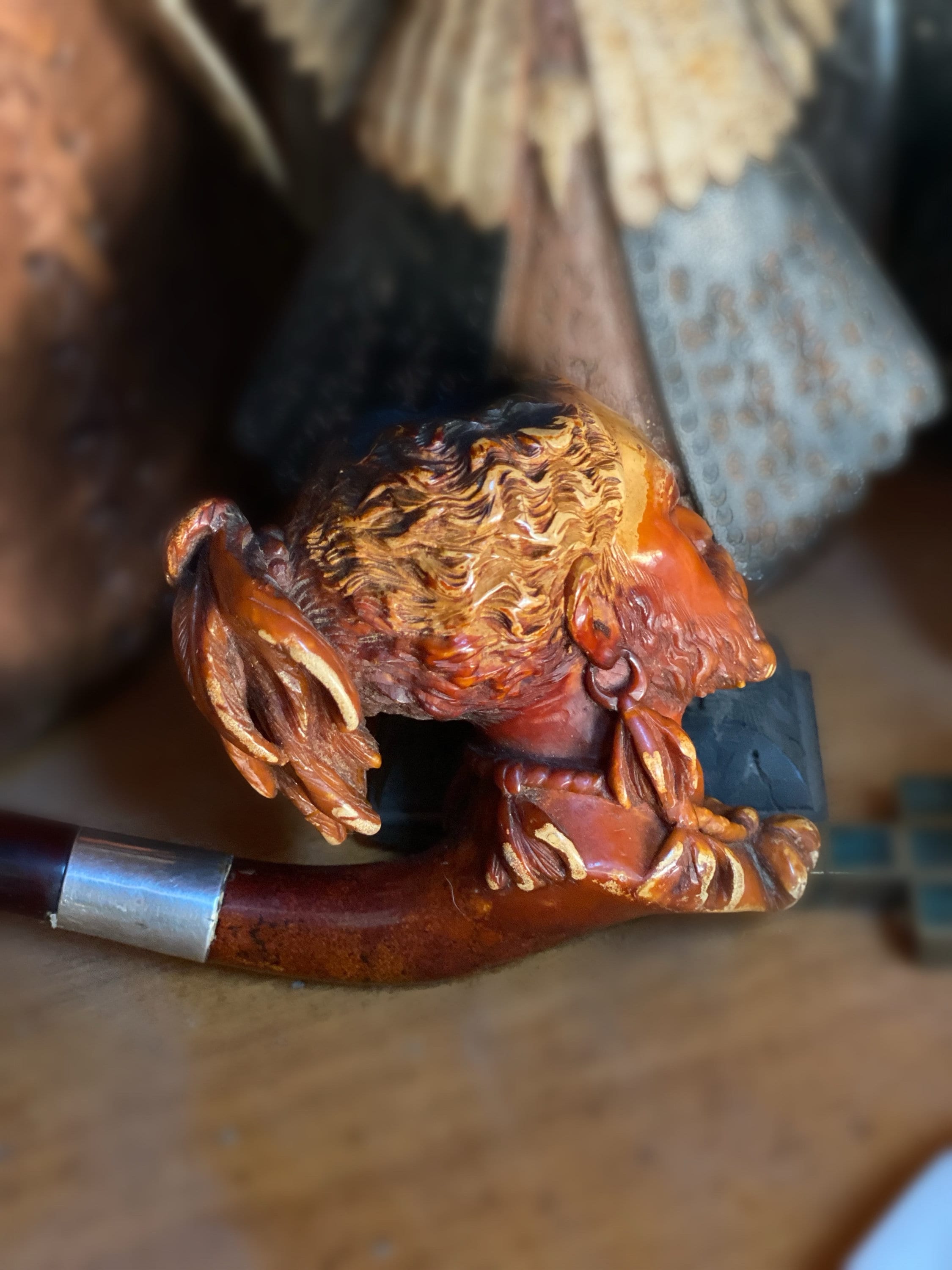 ANTIQUE Meerschaum Pipe of Tribal Chief From the Orient - Etsy