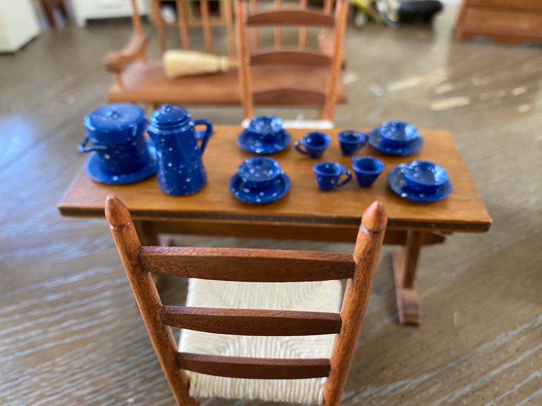 Lot of 4 Vintageshaker Style Dollhouse Dining Room Miniatures - Etsy