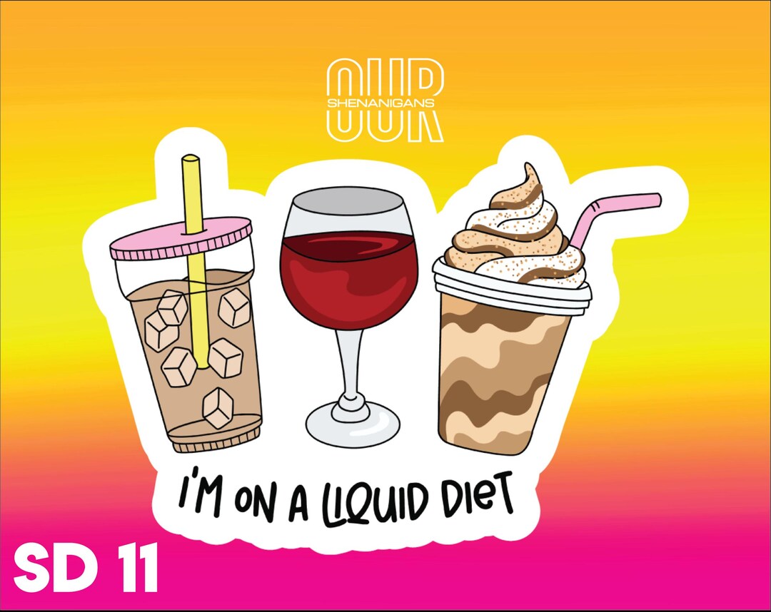 Funny Diet Vinyl Sticker: Sarcastic Meme, Laptop Decal - Etsy