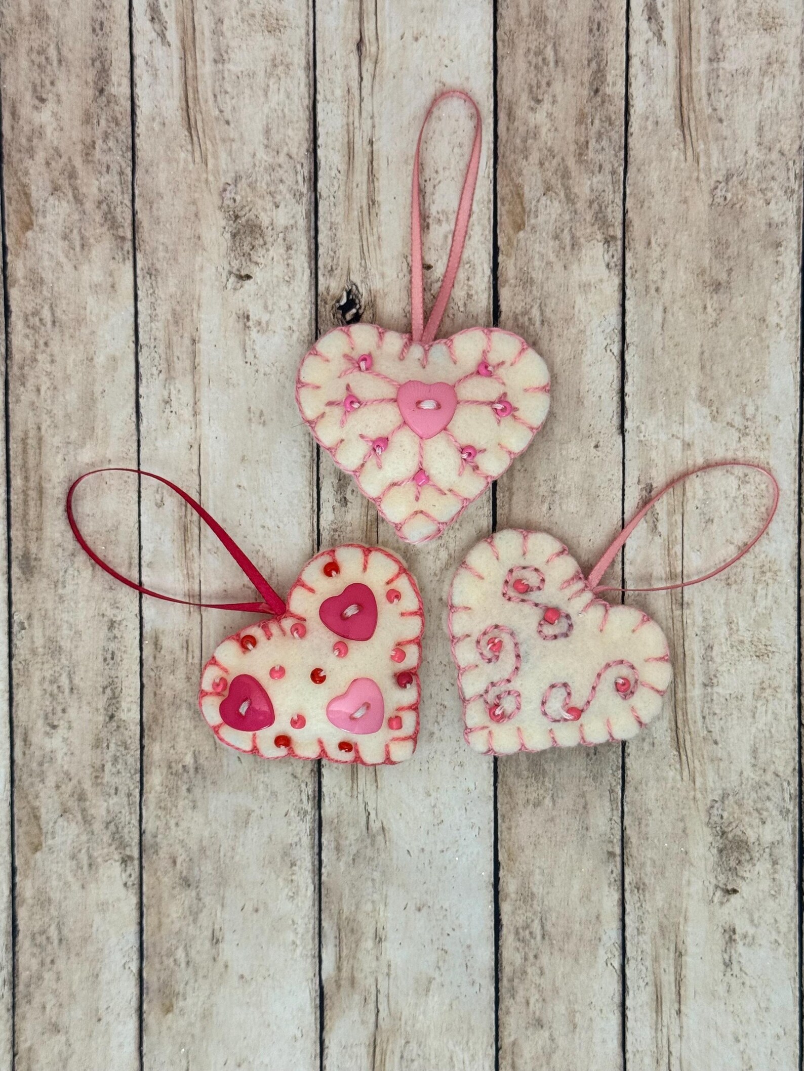 Handmade Mini Heart Ornament, Personalized Valentine's Day Gift - Etsy