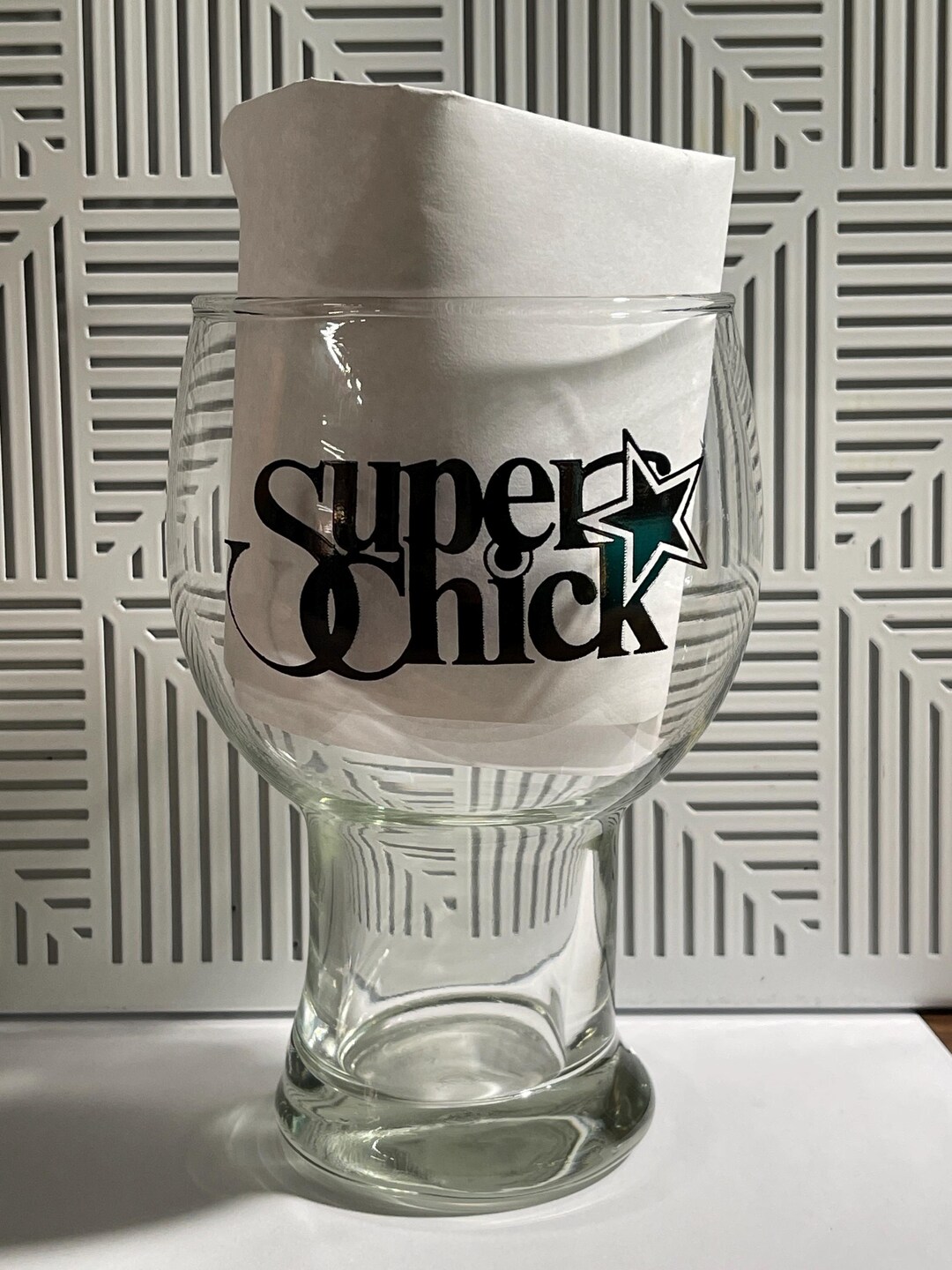 Rare Retro Bar Ware * Super Chick Glass - 34 Ounces *vintage* 1970s - Etsy