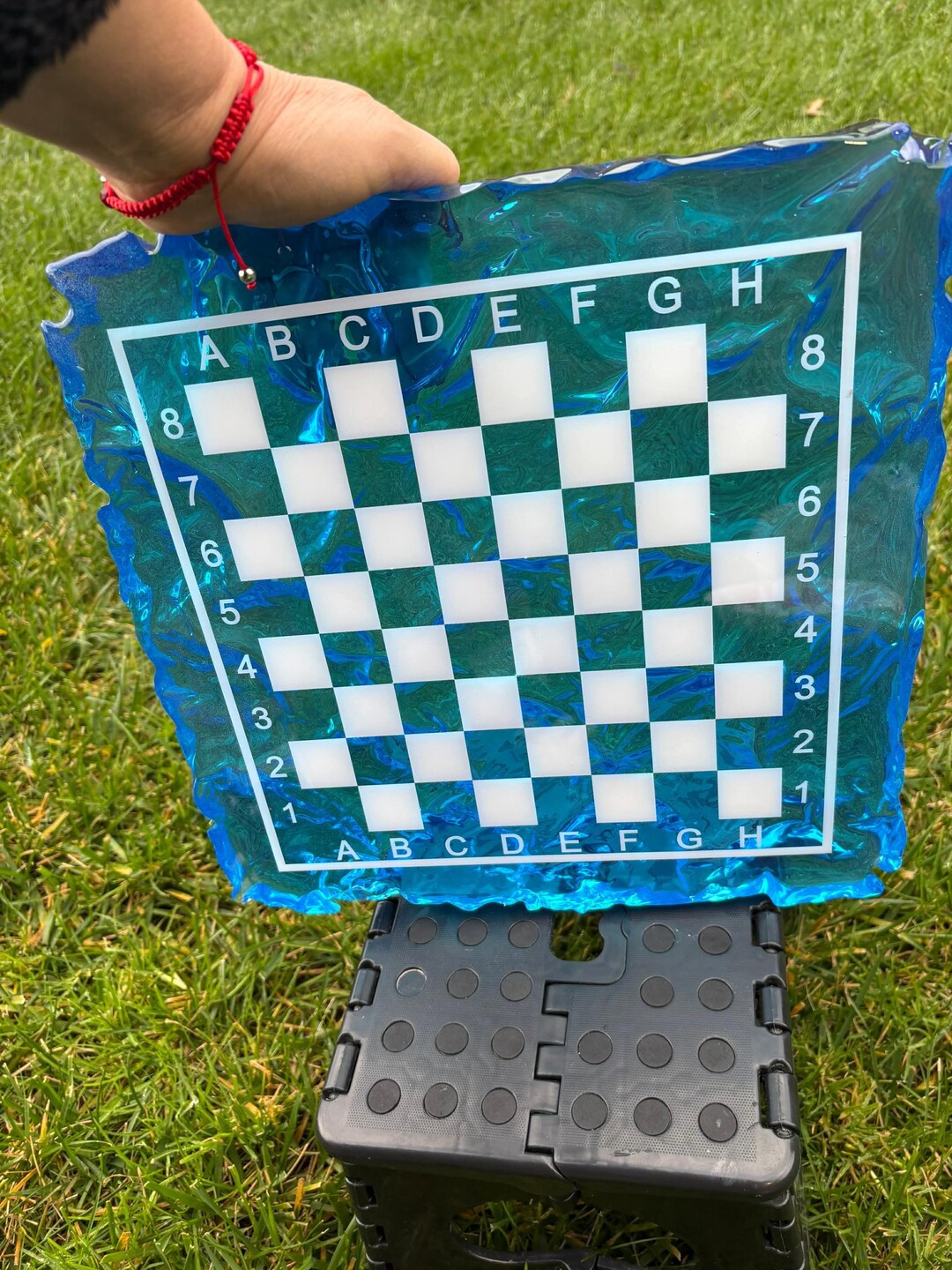 Handmade Chess Set Blue Iceberg - Etsy