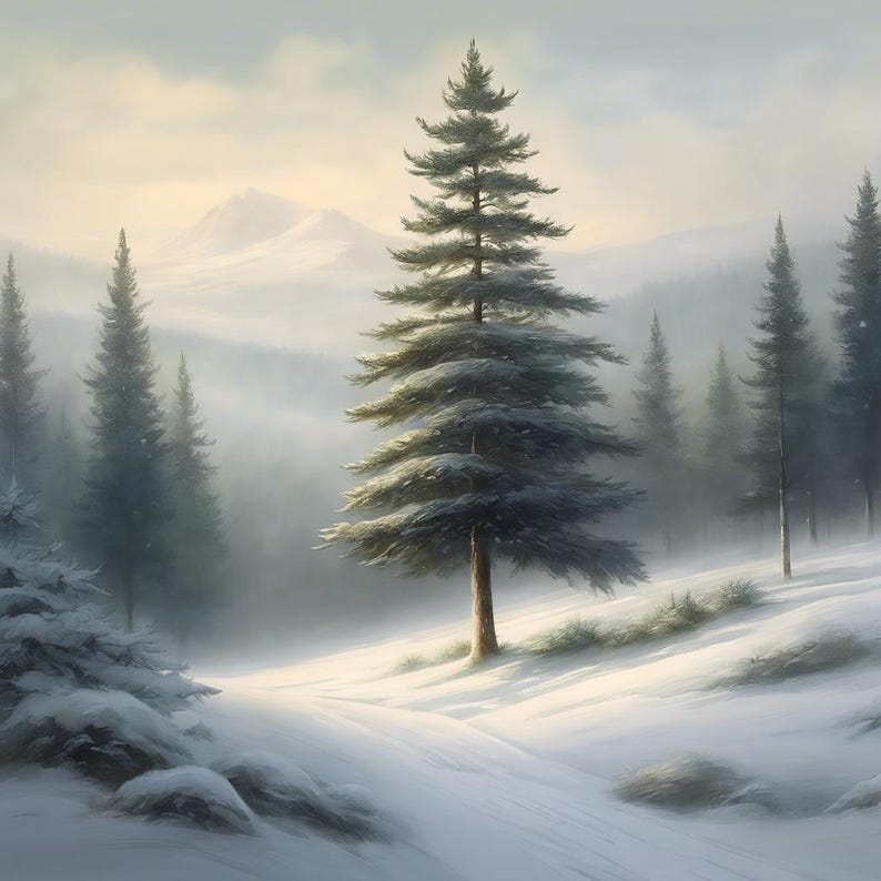 Title: Cozy Christmas Painting of Santa Claus Reading by the Tree ...