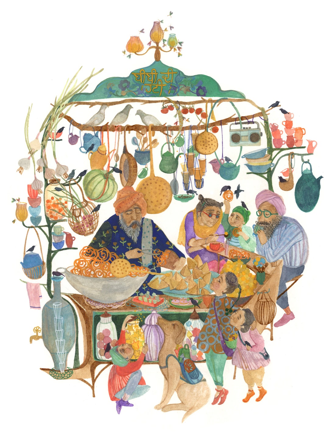 Halwaai, the Maker of Delightful Delicious Things- Giclee Reproduction ...