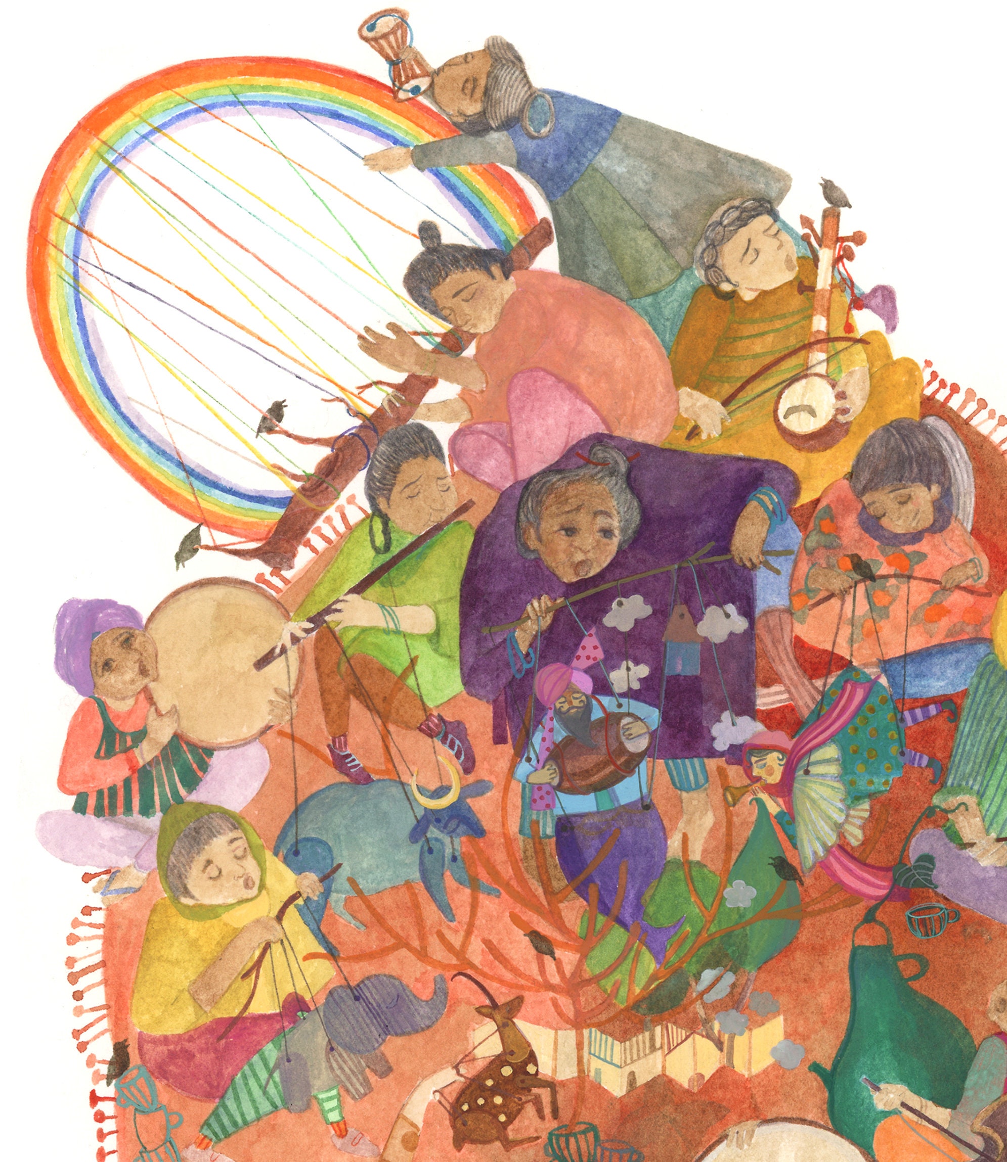 Magic Weavers- Giclee Reproduction of My Watercolor Painting - Etsy