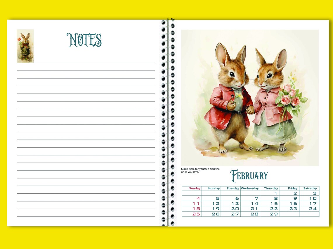 Bunny Tales: Adorable Calendar/notebook in the Style of Beatrix Potter ...