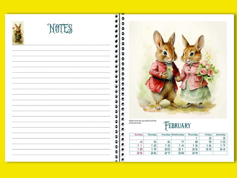 Bunny Tales: Adorable Calendar/notebook in the Style of Beatrix Potter ...