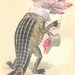 Charles Briton: Alligator With Spectacles and a Top Hat - Etsy