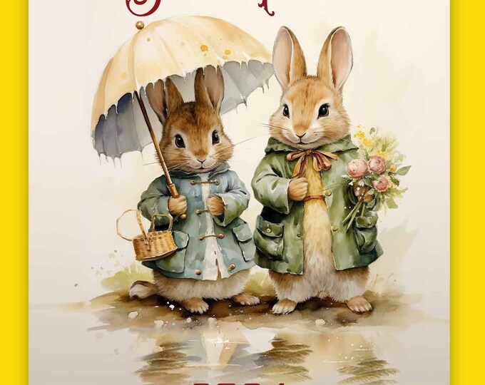 Bunny Tales: Adorable Calendar/notebook in the Style of Beatrix Potter ...