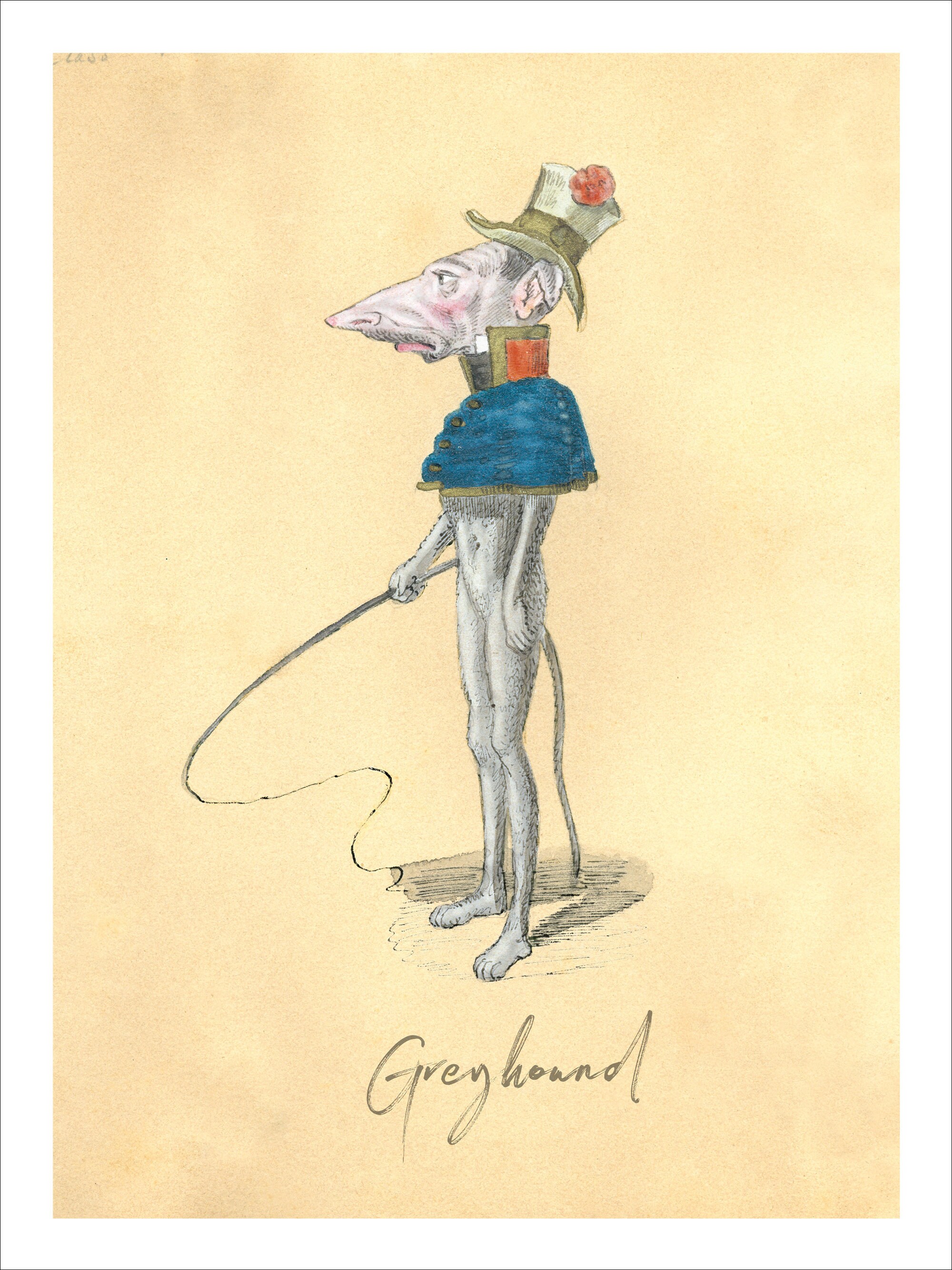 Charles Briton: Greyhound With a Whip - Etsy