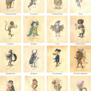 Charles Briton: Alligator With Spectacles and a Top Hat - Etsy