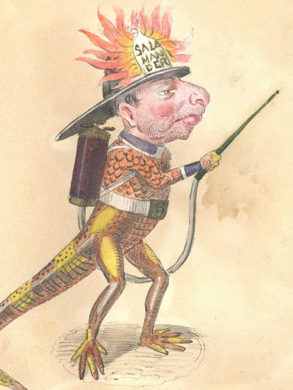 Charles Briton: Salamander Firefighter - Etsy
