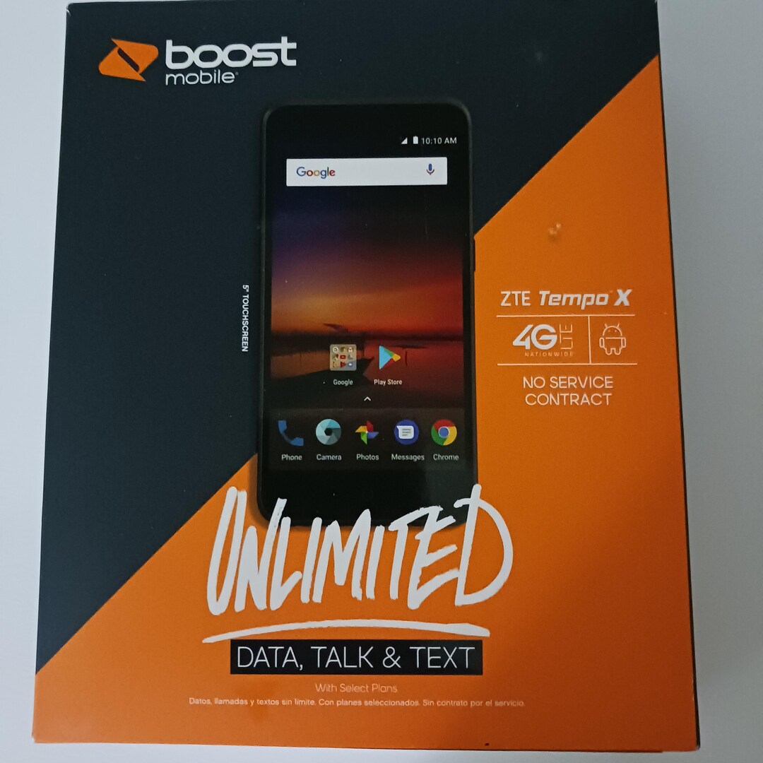 ZTE Tempo X 4GLTE Boost Mobile Smartphone (box Not Included) - Etsy