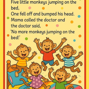 Nursery Rhymes Poster Bundle – 10 Classic Kids Songs for Nursery or ...