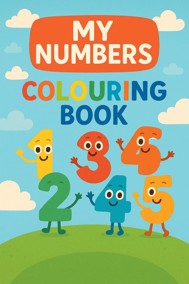 Printable Numbers Colouring Book for Kids – 1 to 10 Educational ...