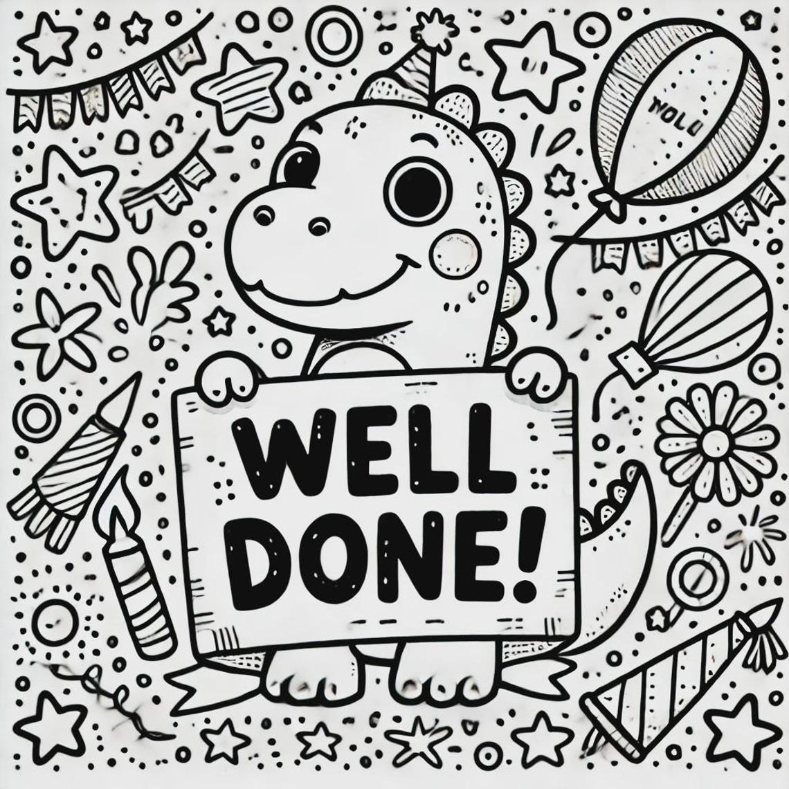 Cute Dinosaur Colouring Book – Fun Printable Pages for Kids - Etsy