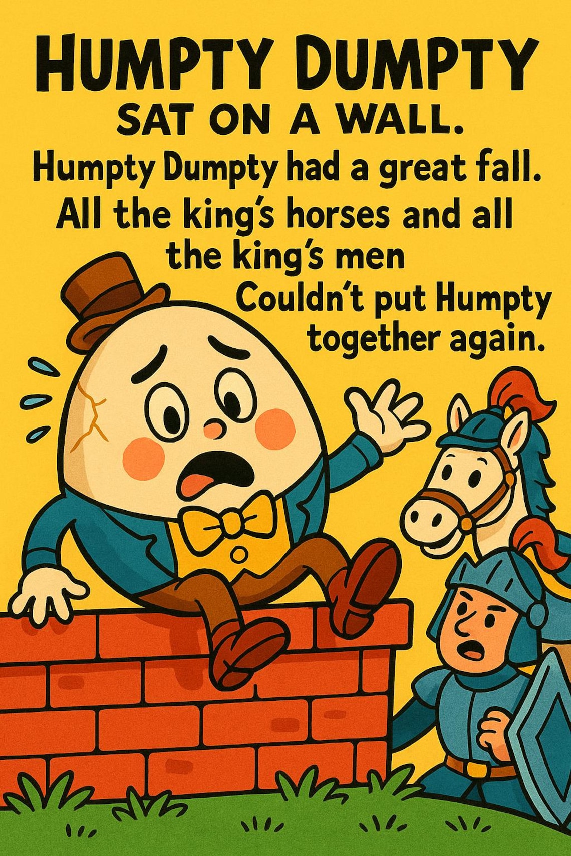 Nursery Rhymes Poster Bundle – 10 Classic Kids Songs for Nursery or ...