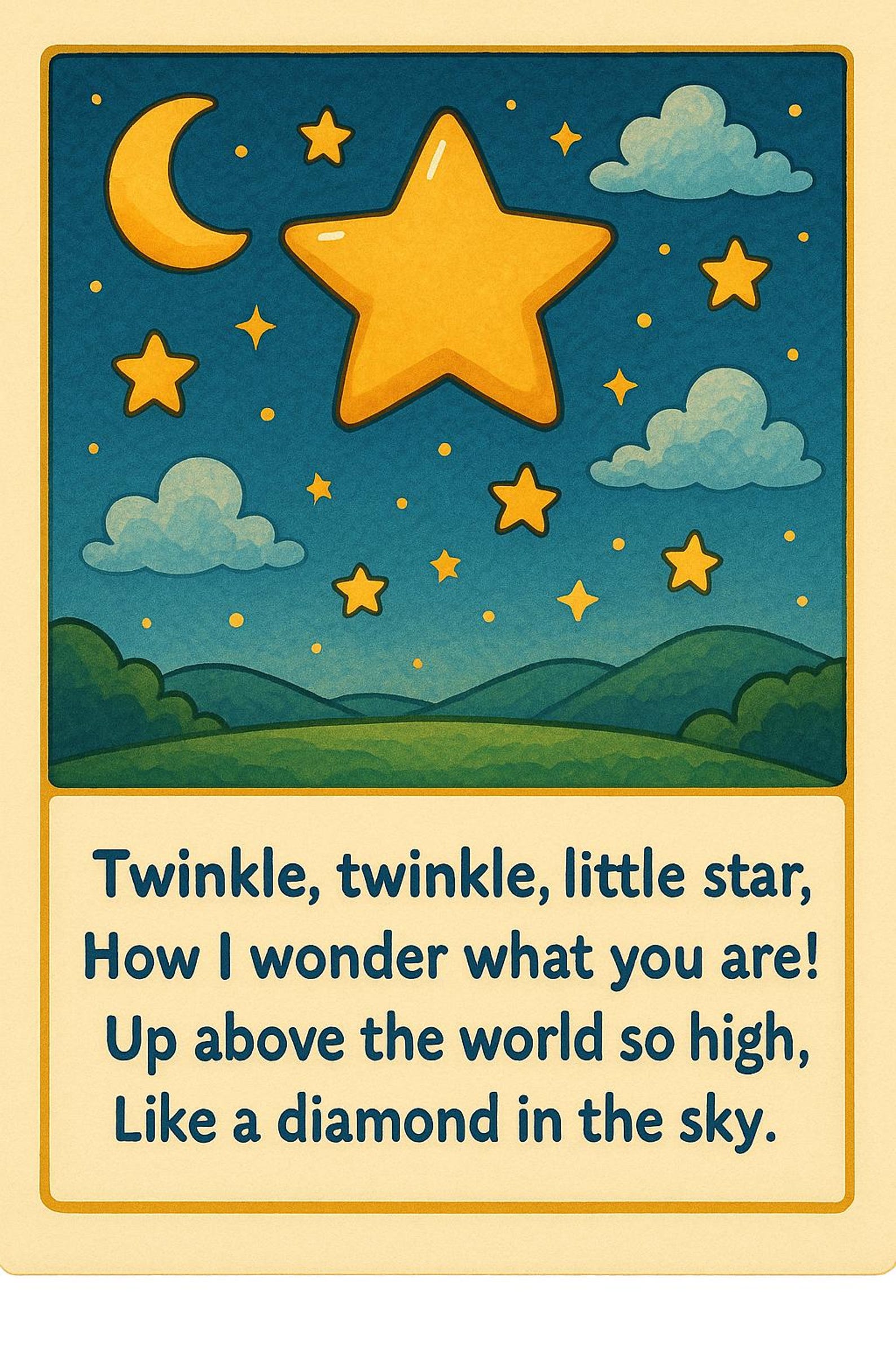 Nursery Rhymes Poster Bundle – 10 Classic Kids Songs for Nursery or ...