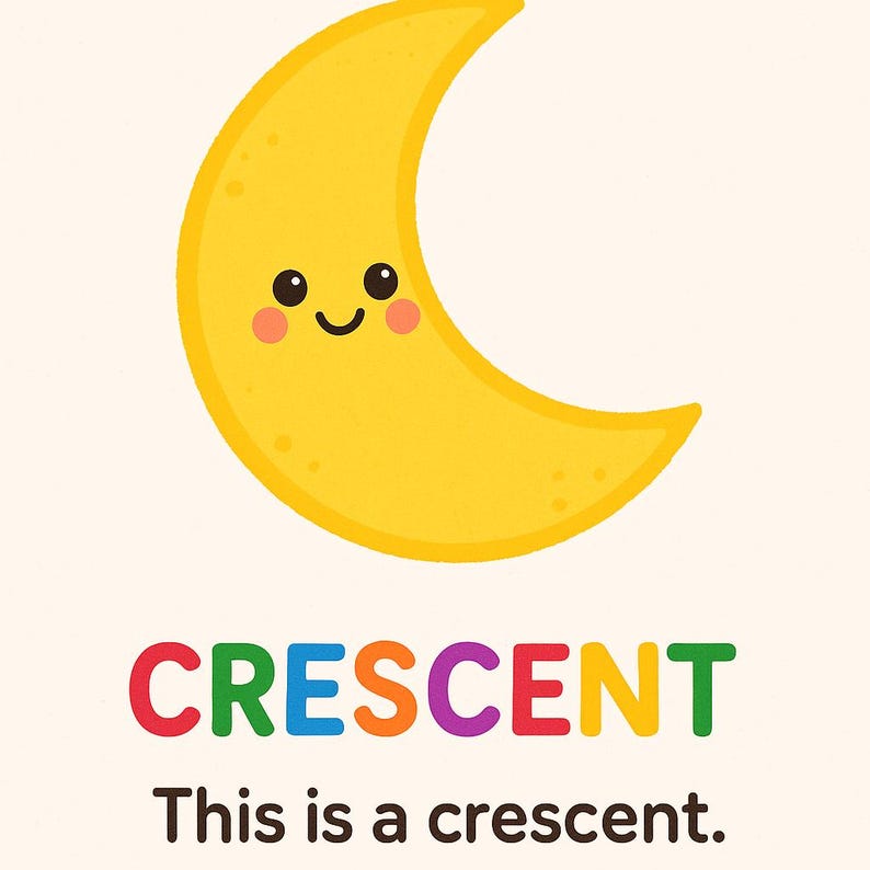 Printable Shape Flashcards for Kids | Cute Kawaii Shapes Poster ...