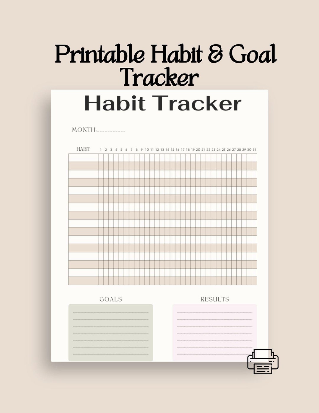 2025 Printable Habit Tracker, Goal Tracker, Savings Tracker, Wheel of ...