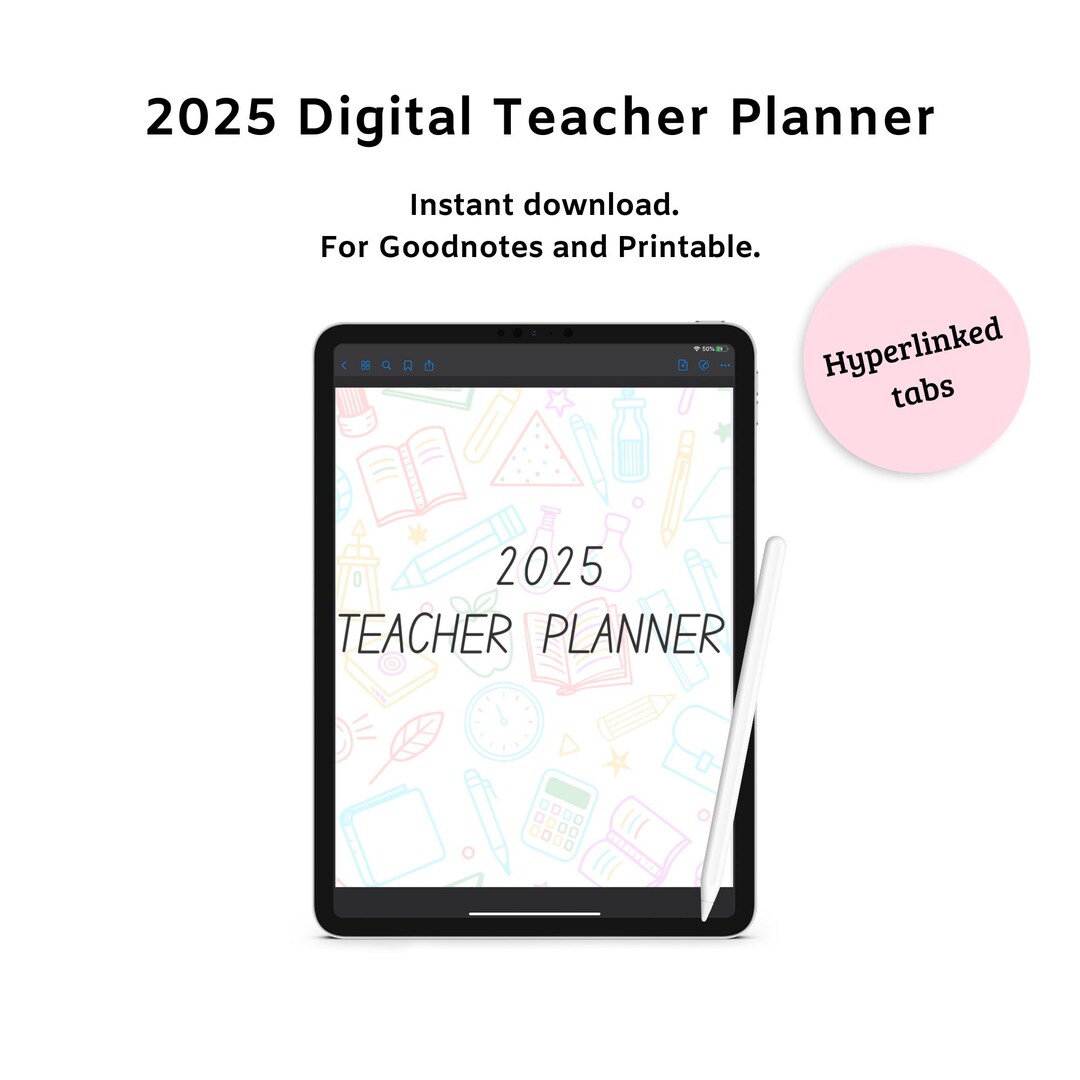 2025 Digital Teacher Planner: Minimalist Goodnotes Planner (printable ...