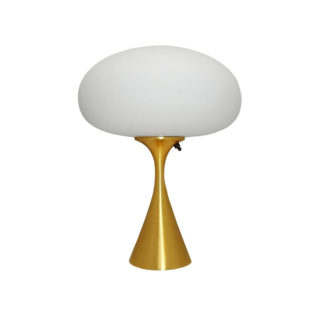 Mid-century Modern Design Mushroom Table Lamp by Designline in Brass ...