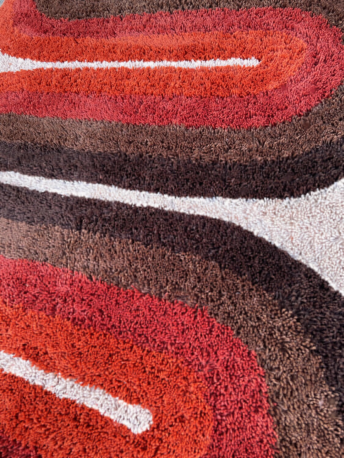 5 X 7 Mid Century Modern Rya Style Shag Rug Space Age Danish Modern - Etsy