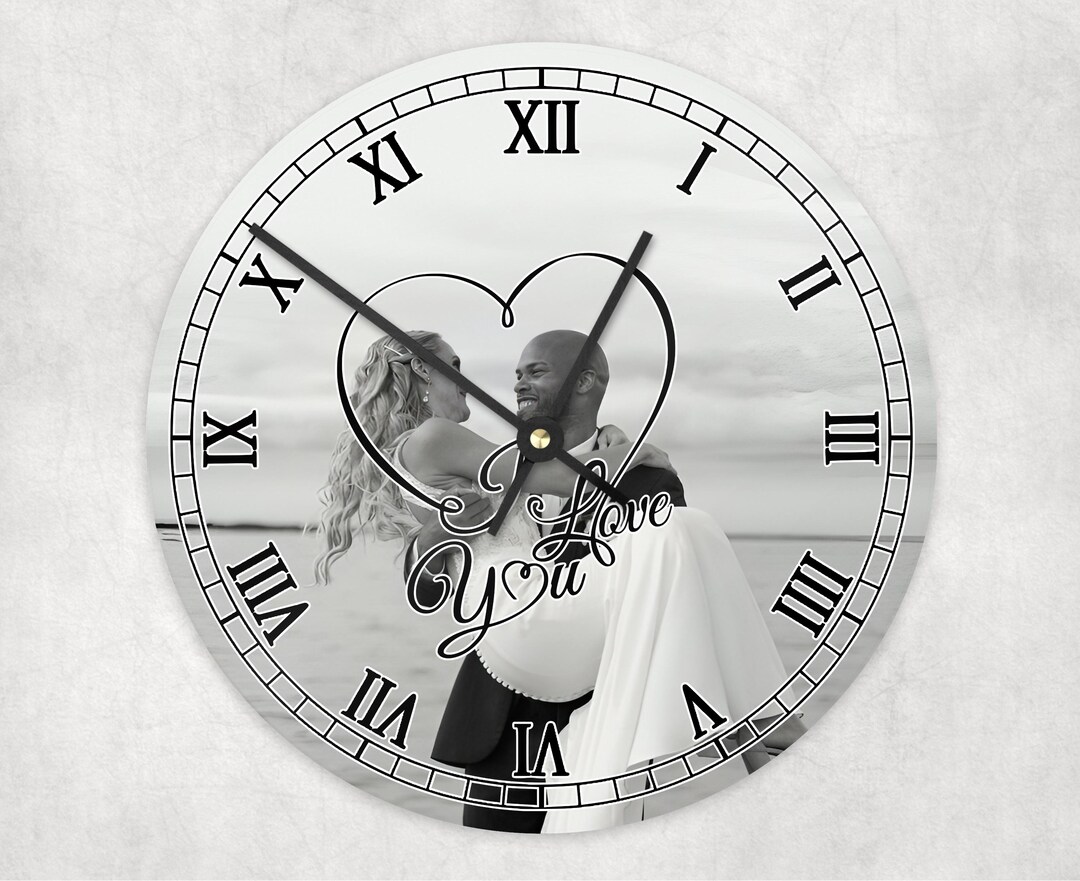 Love You Heart Clock PNG, Clock Png, Sublimation, Cute, Digital Download, Clock Template - Etsy