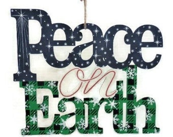 Peace on Earth Sign | Etsy