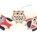 Patriotic Owls Decor | Red White Blue Owls | Americana Owl Ornament - Etsy