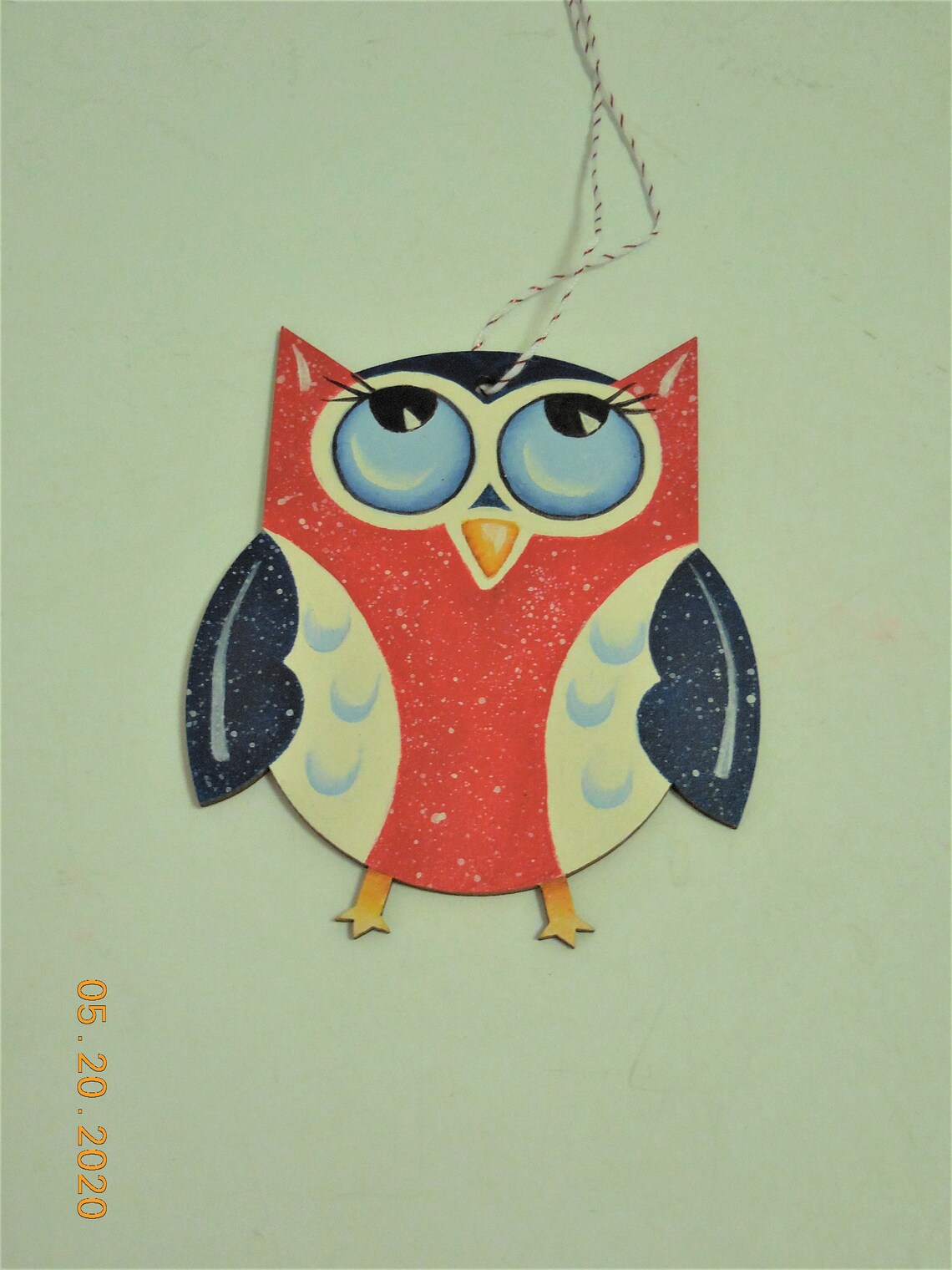 Patriotic Owl Ornament Red White Blue Owl Americana Owl | Etsy