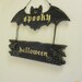 Spooky Halloween Bat Sign Hand Painted Halloween Sign - Etsy