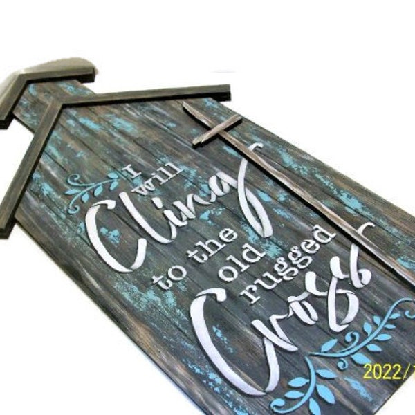 Old Rugged Cross Sign - Etsy