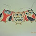 Patriotic Owl Ornament Red White Blue Owl Americana Owl - Etsy