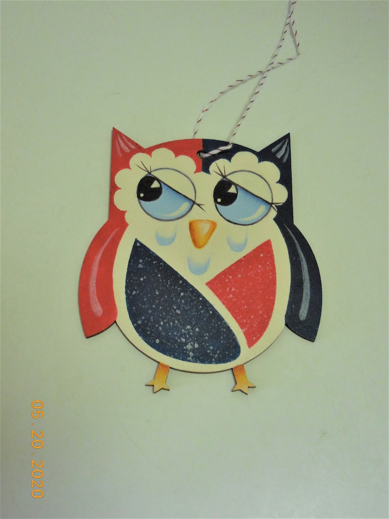 Patriotic Owl Ornament Red White Blue Owl Americana Owl | Etsy