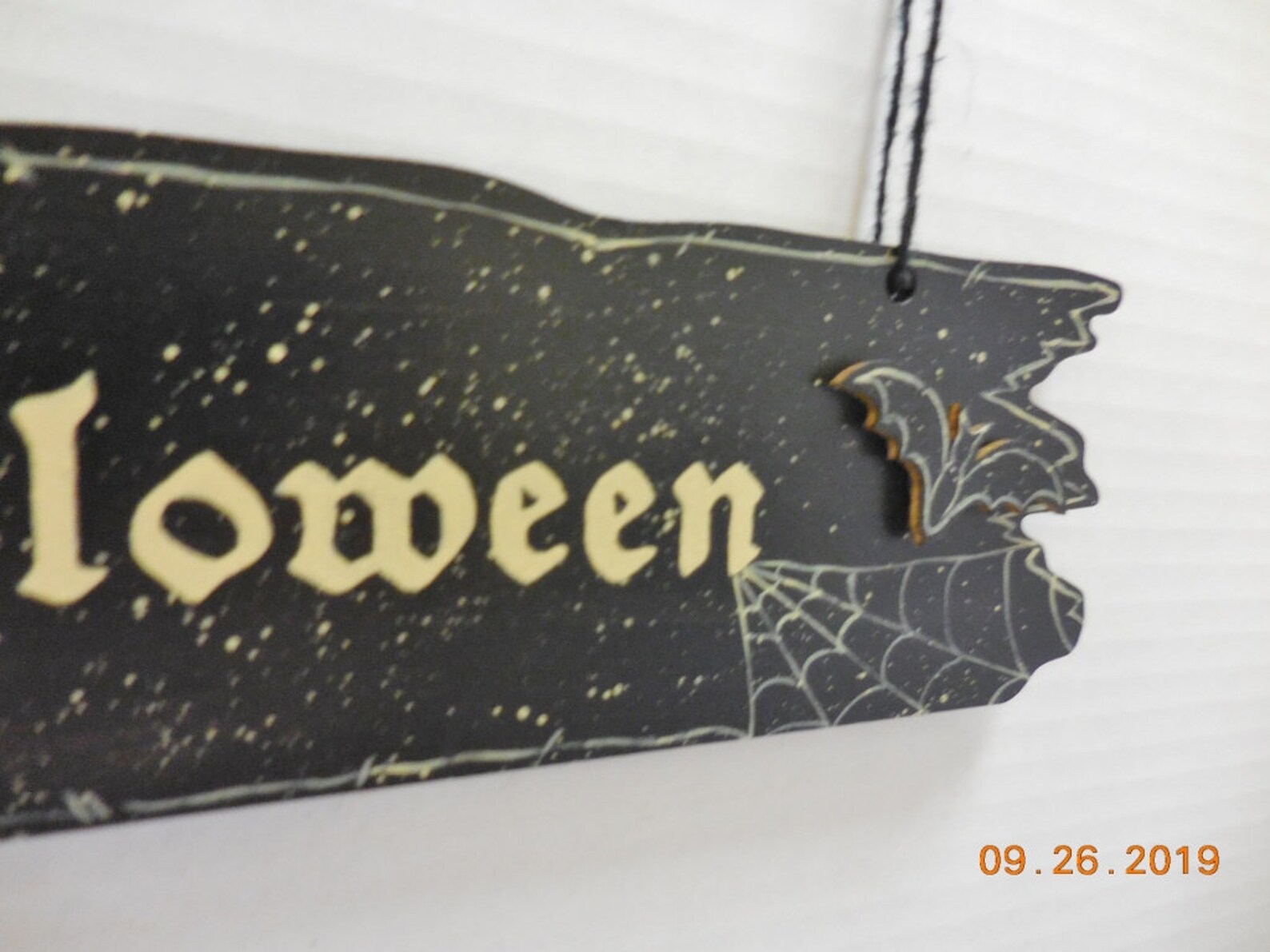 Spooky Halloween Bat Sign Hand Painted Halloween Sign | Etsy