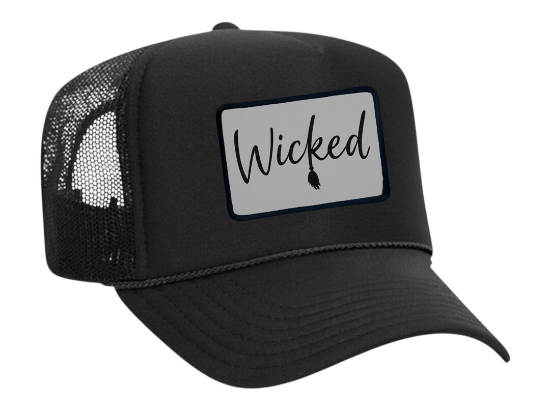 Wicked Witch Trucker Hat: Spooky Halloween Hat - Etsy