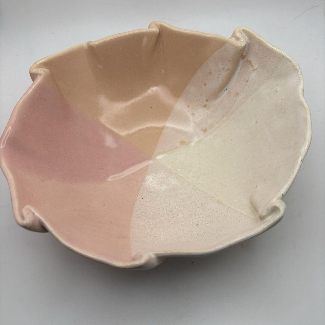 VTG Barbara Demery Ceramic Glazed Studio Square Bowl Southwest Pastels ...