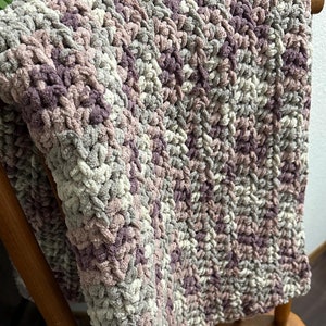 Purple Haze Handmade Crochet Blanket. Soft, Warm, Cozy! Afghan, Throw ...