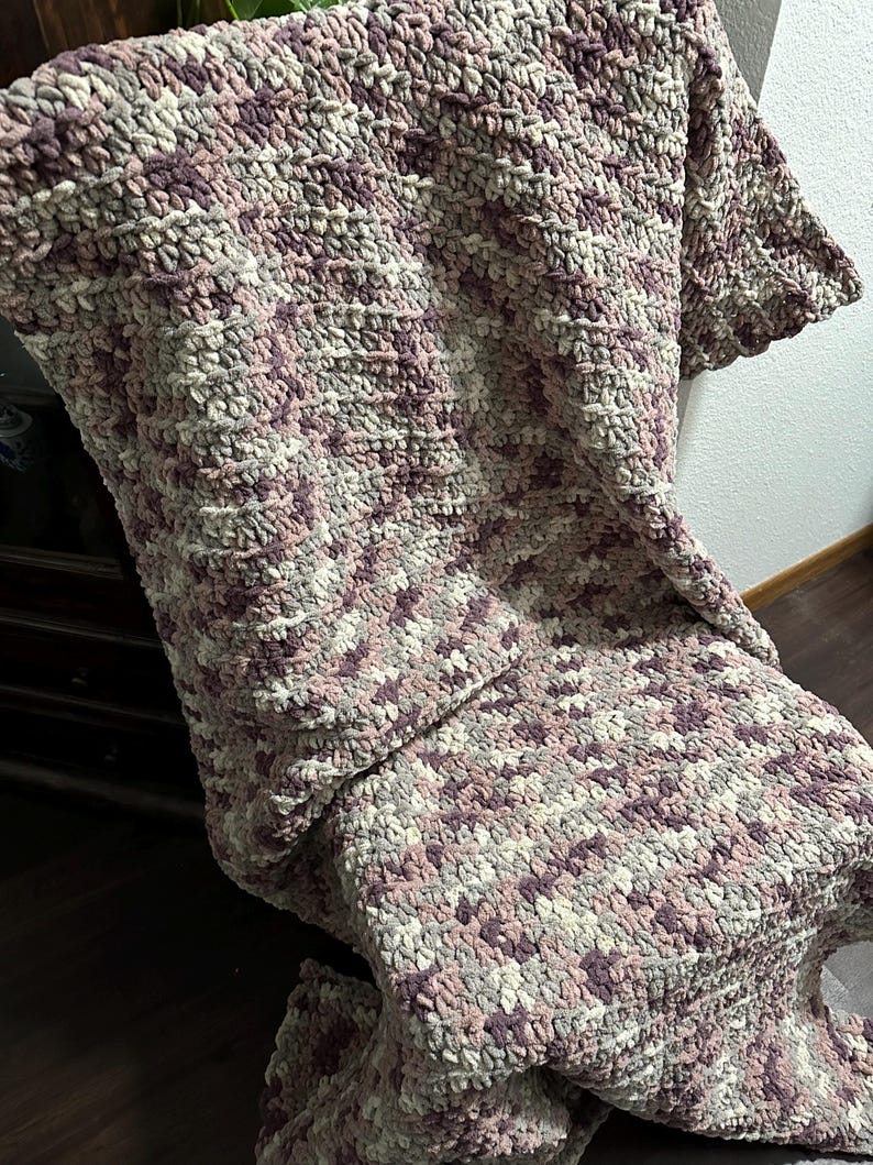 Purple Haze Handmade Crochet Blanket. Soft, Warm, Cozy! Afghan, Throw ...