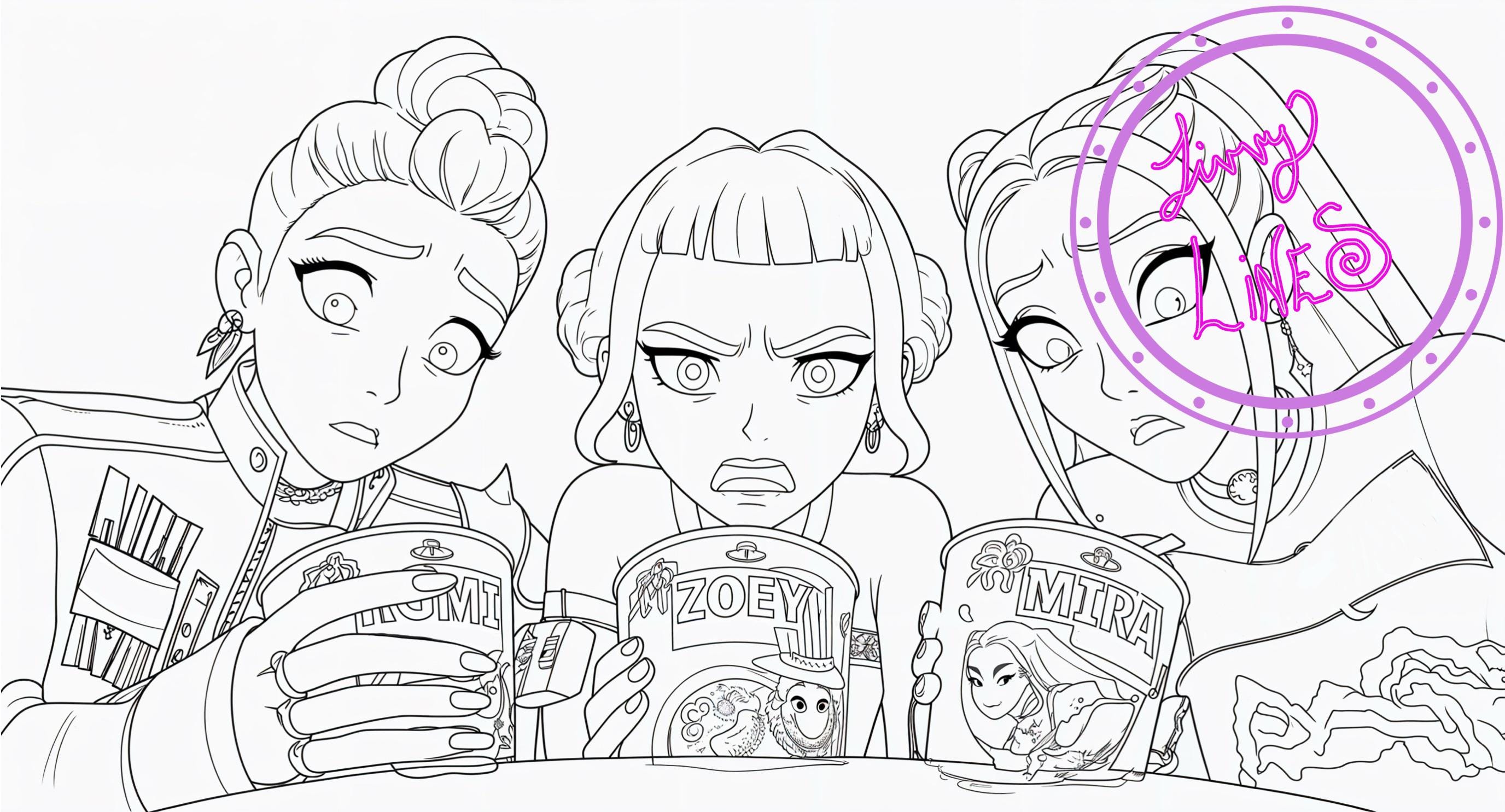 K-pop Demon Hunters Coloring Book - Etsy