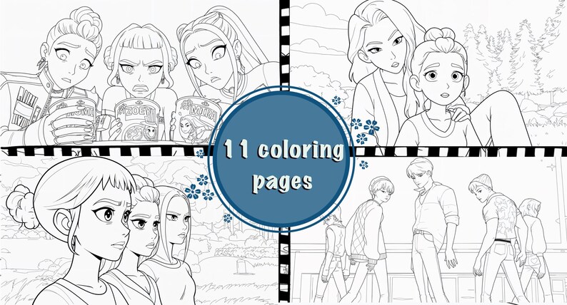 K-pop Demon Hunters Coloring Book - Etsy