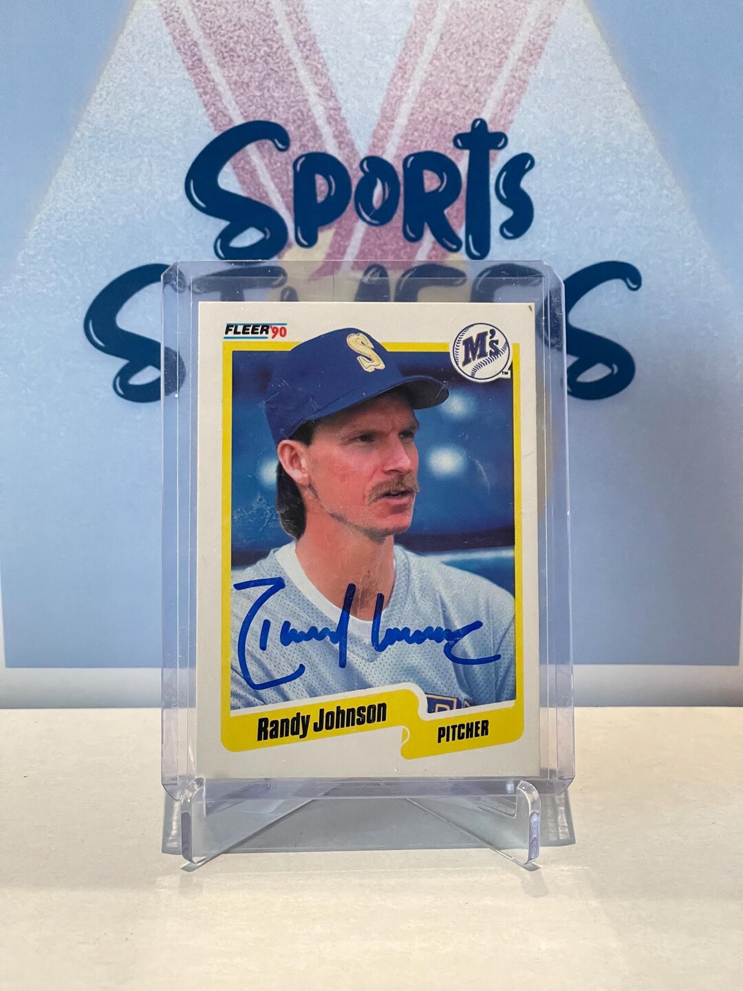 Randy Johnson On-card Autographed Card - Etsy