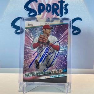 Shohei Ohtani Stars On-card Autographed Card - Etsy