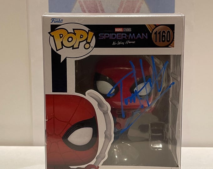 Tom Holland #1160 Spider-man Signed Funko Pop W/ COA - Etsy